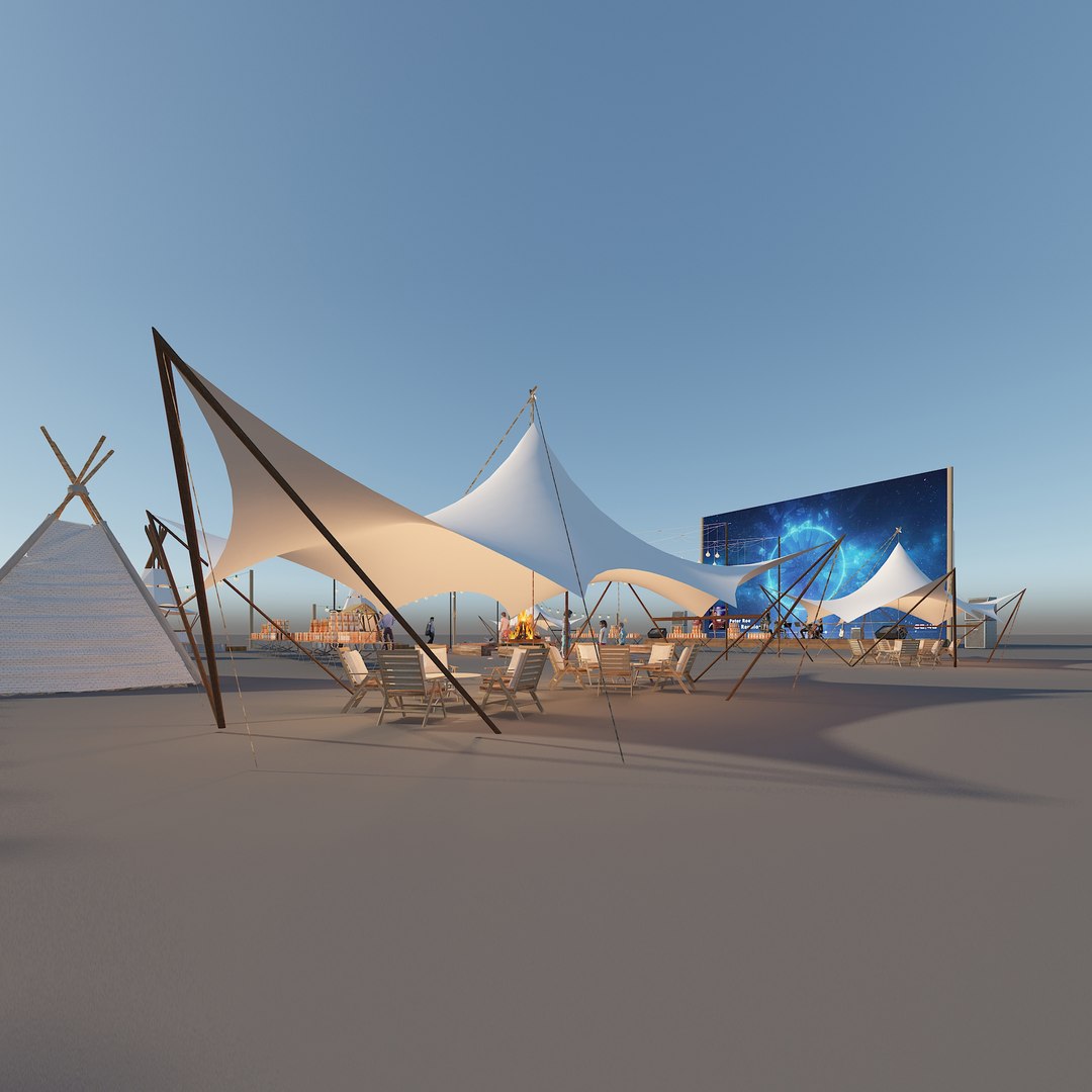 Campsite camping camping equipment 3D model - TurboSquid 2164202