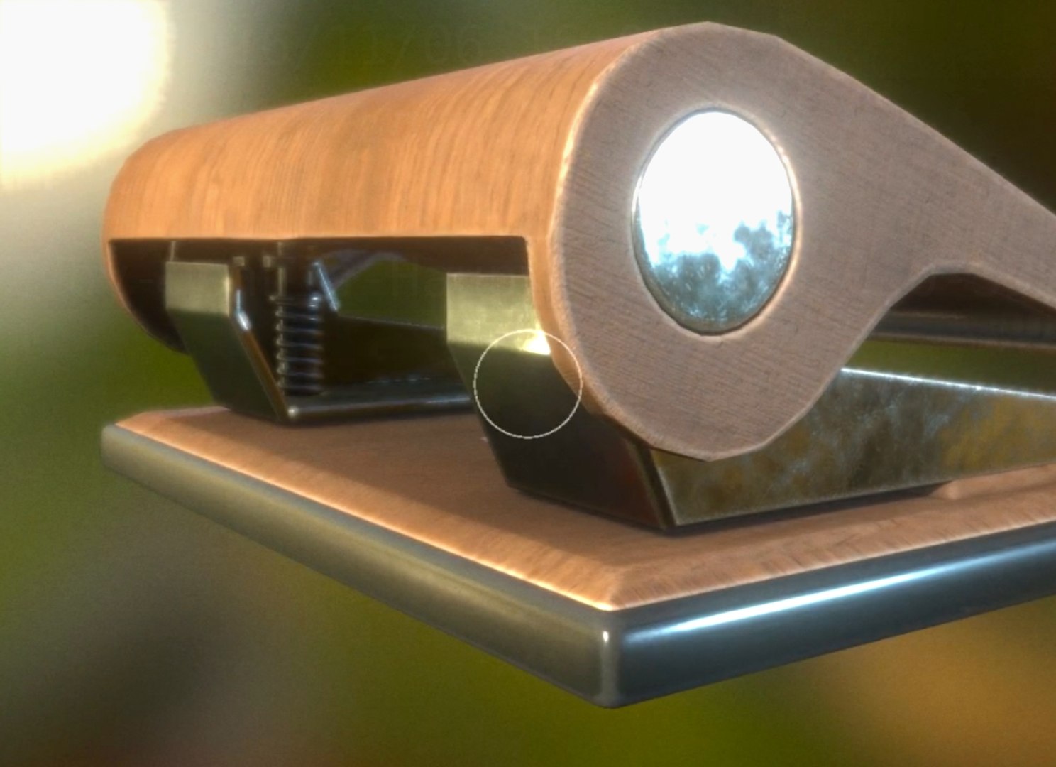 hole punch rigged wood 3ds