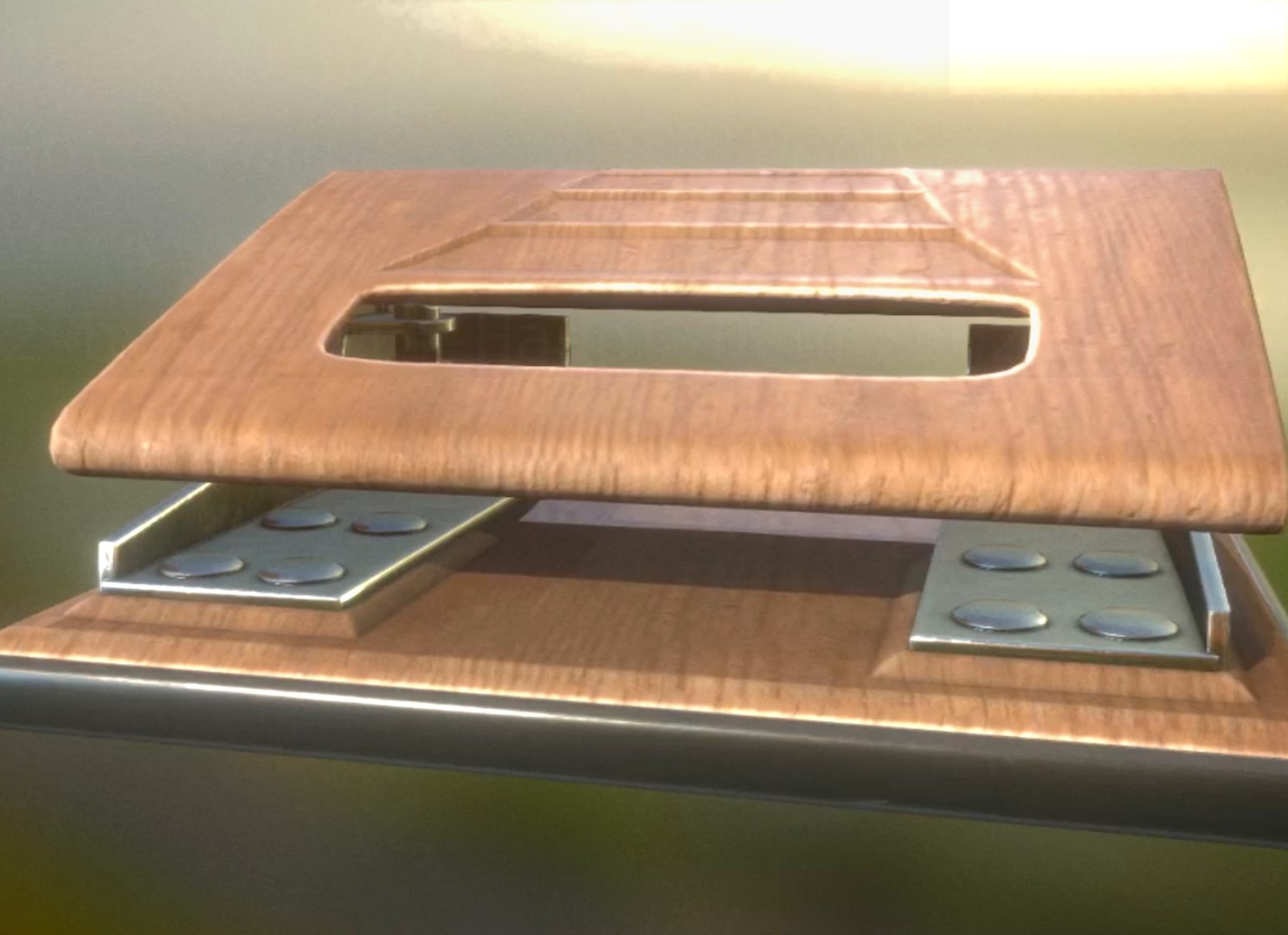hole punch rigged wood 3ds