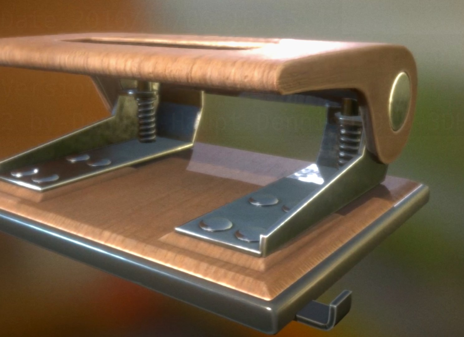hole punch rigged wood 3ds