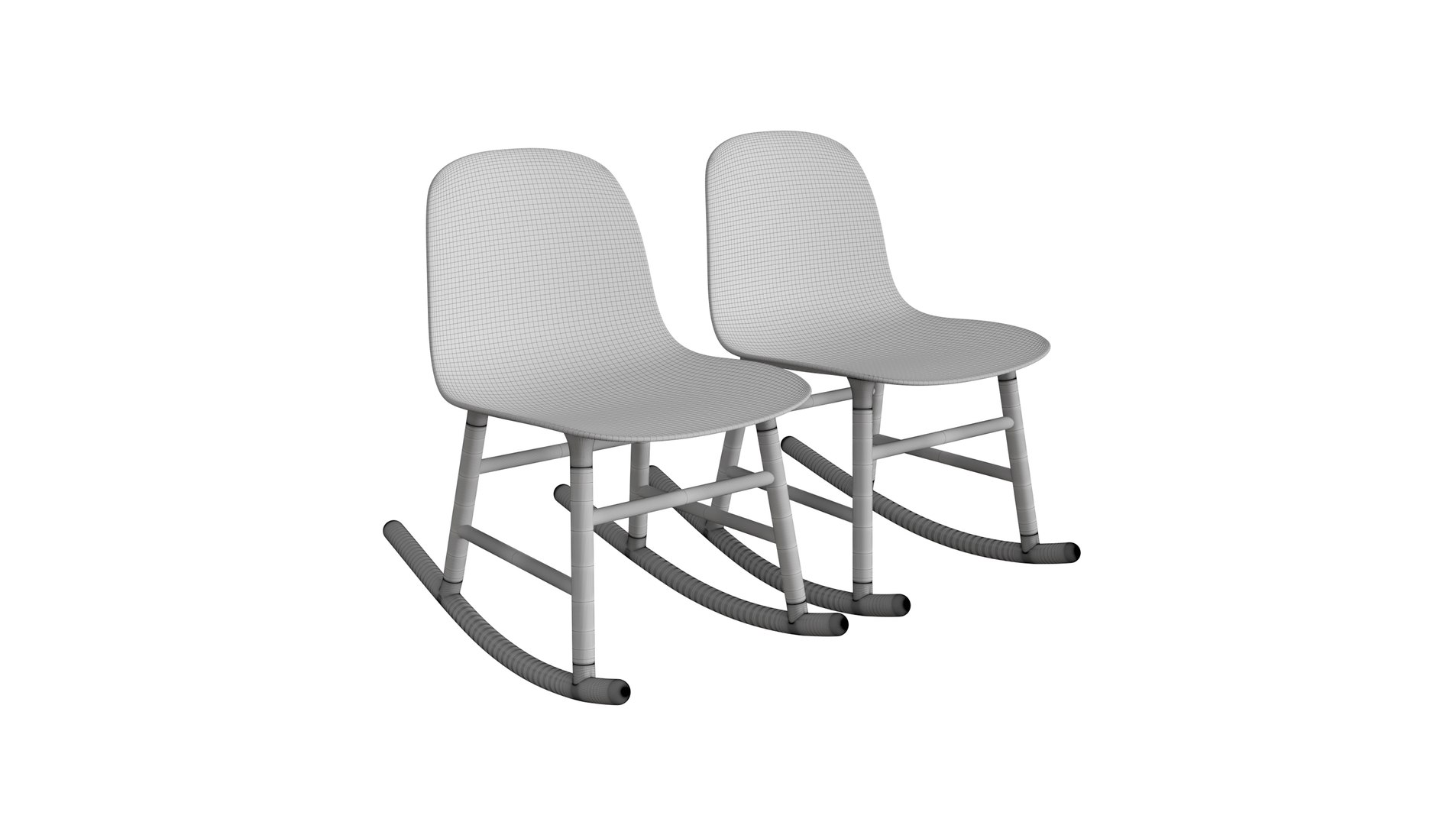3D Form Rocking Chair - TurboSquid 1944814