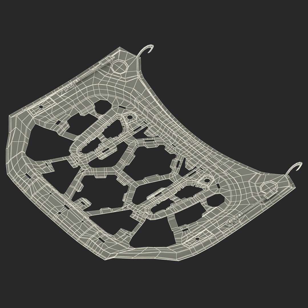 3d car hood frame