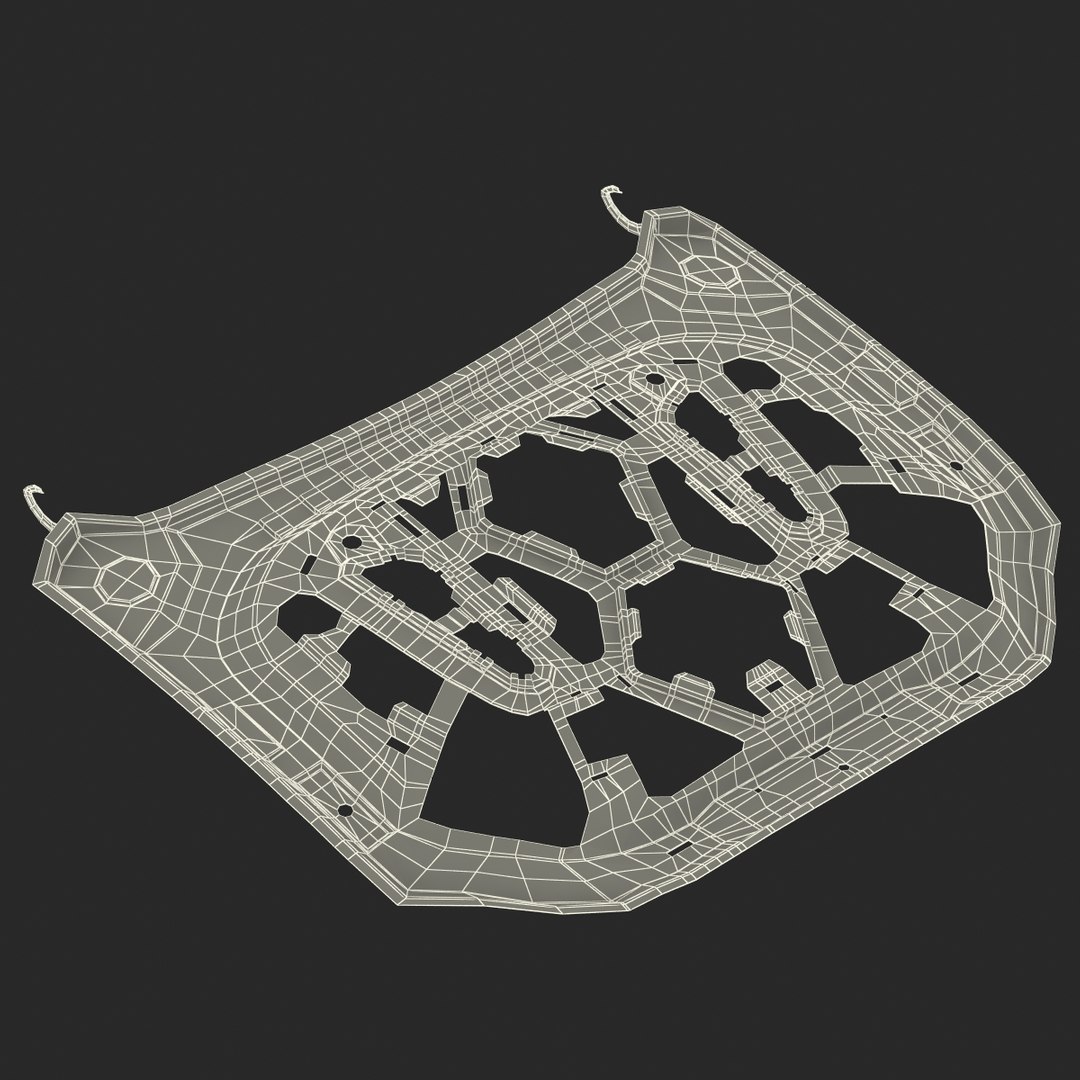 3d car hood frame