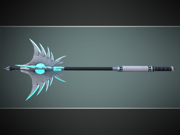 3D model glowing sci-fi mace pbr - TurboSquid 1169738