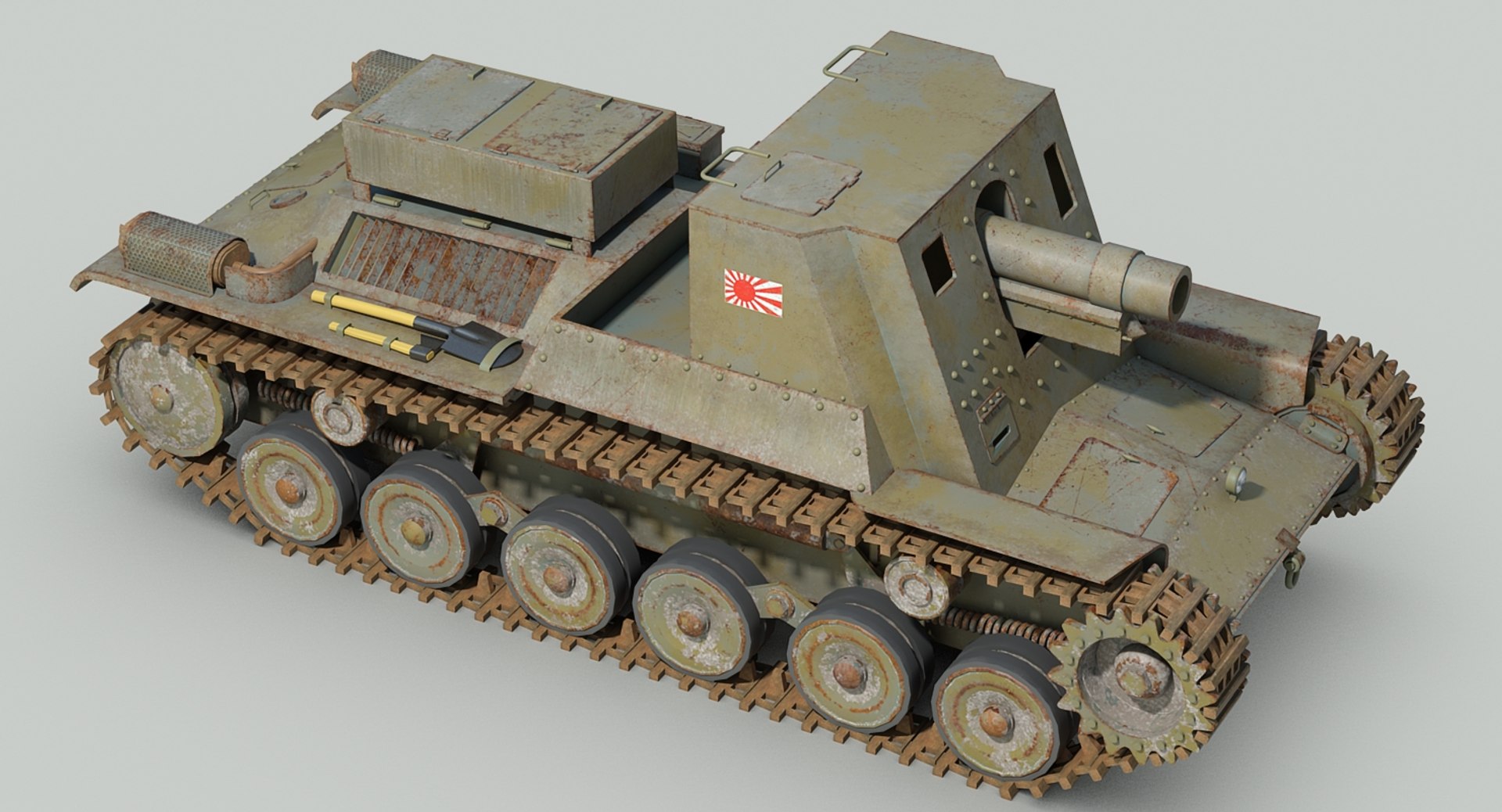 Ww2 Type 4 Ho-ro Model - TurboSquid 1189714