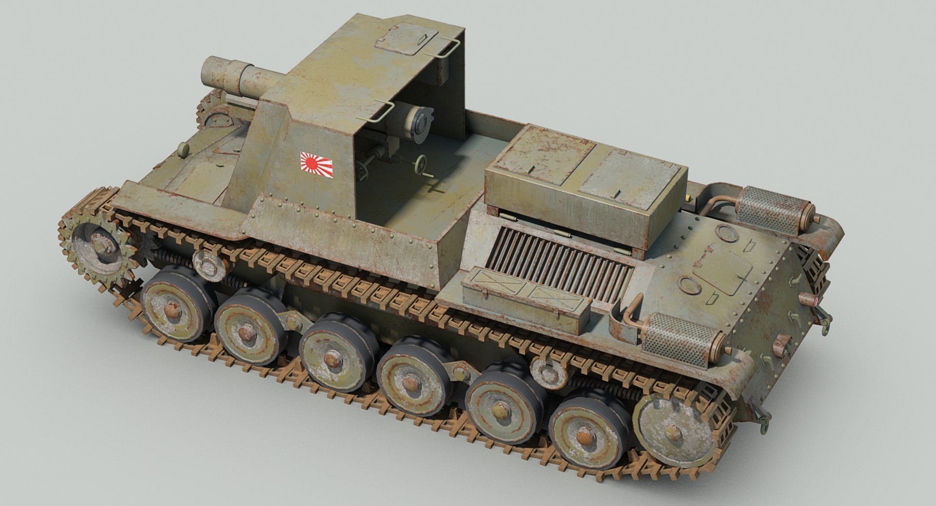 Ww2 Type 4 Ho-ro Model - TurboSquid 1189714