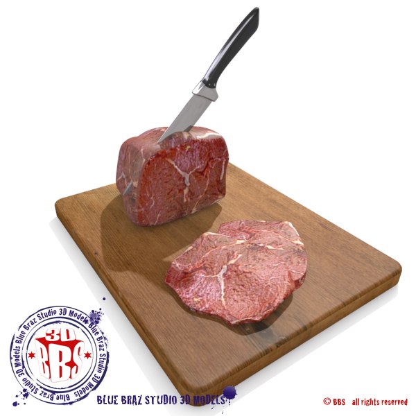 3d beef meat