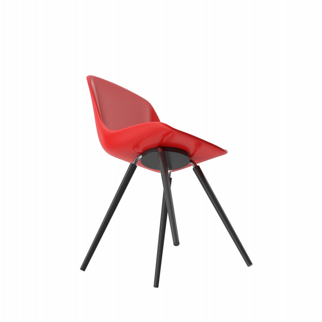 3D Red Chair - TurboSquid 1858192