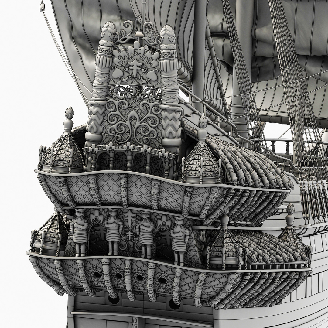 Vasa Ship KEINE Texturen 3D-Modell - TurboSquid 1510112
