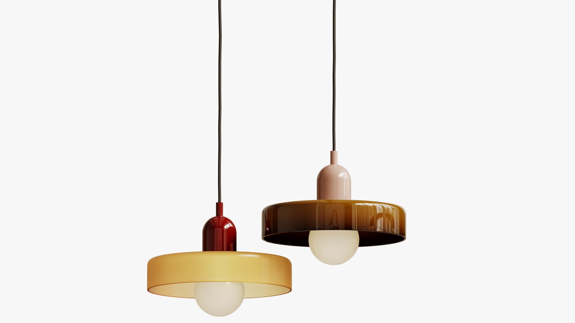 Bauhaus Stained Glass Pendant Light 3D - TurboSquid 2269759