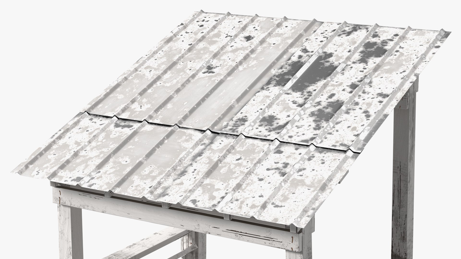 3D Old Wooden Lifeguard Station White Model - TurboSquid 2137532