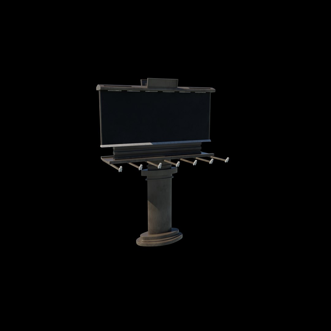 3D Model Billboard 3D Model - TurboSquid 2351481