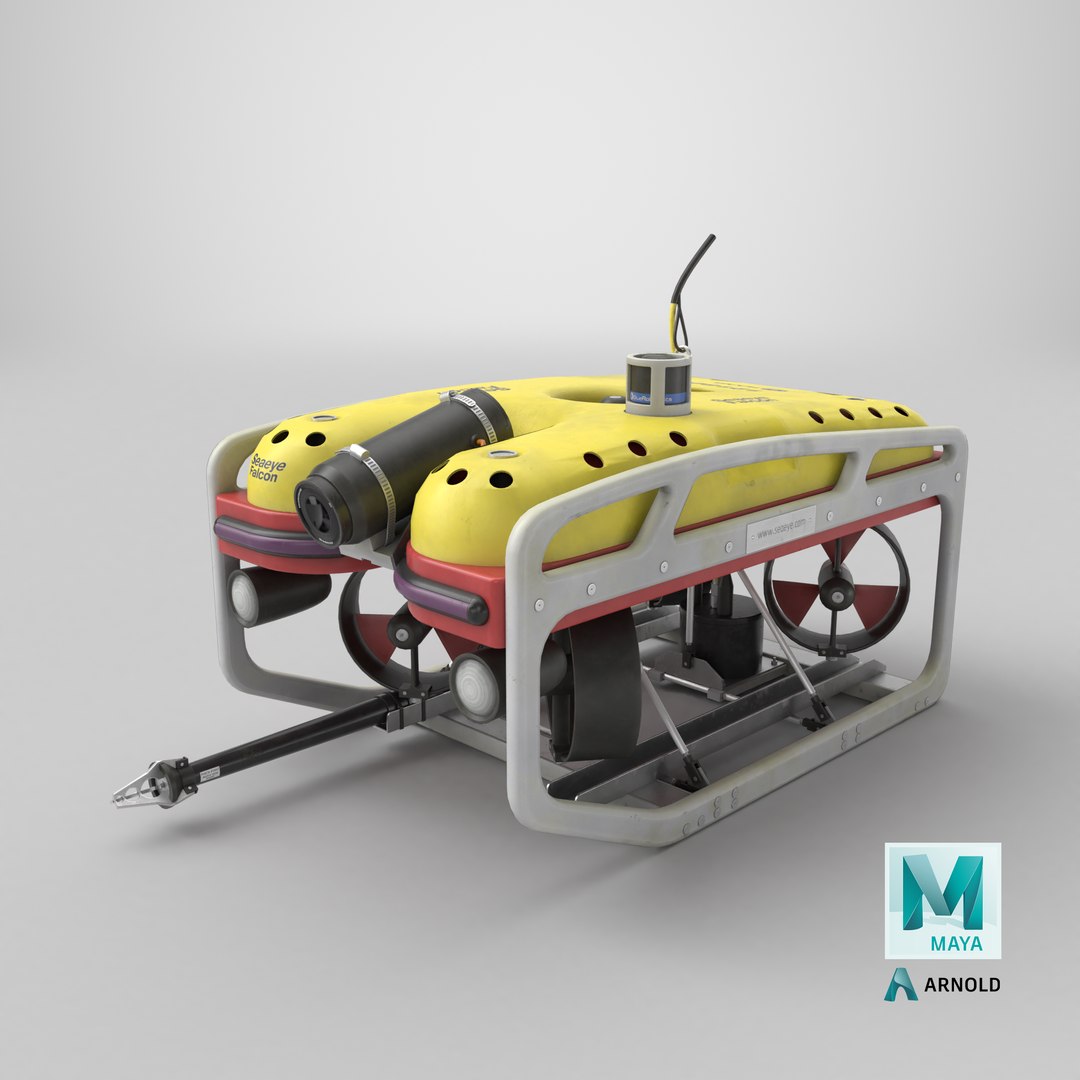 3D Seaeye Falcon ROV Model - TurboSquid 2276263