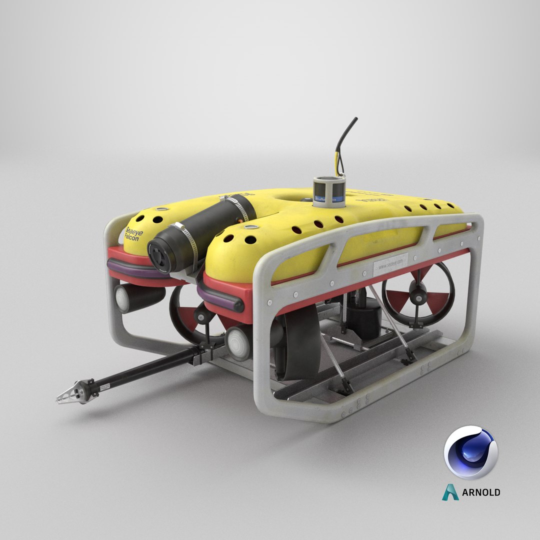3D Seaeye Falcon ROV Model - TurboSquid 2276263