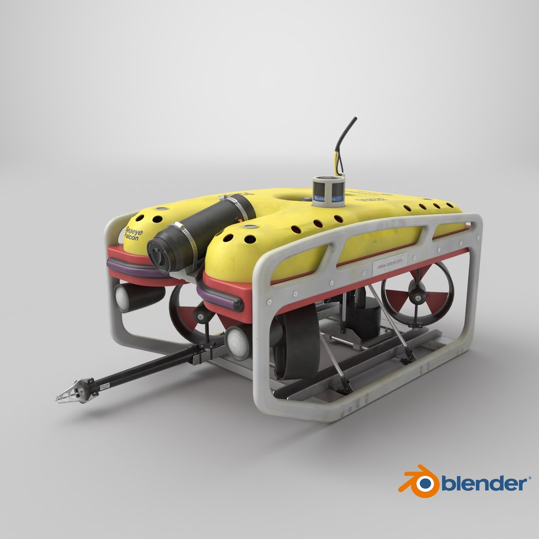 3D Seaeye Falcon ROV Model - TurboSquid 2276263