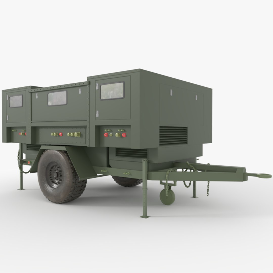 Trailer Military 3D Model - TurboSquid 1354331