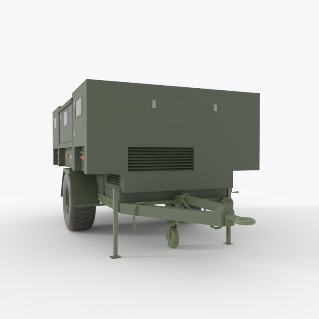 Trailer Military 3D Model - TurboSquid 1354331