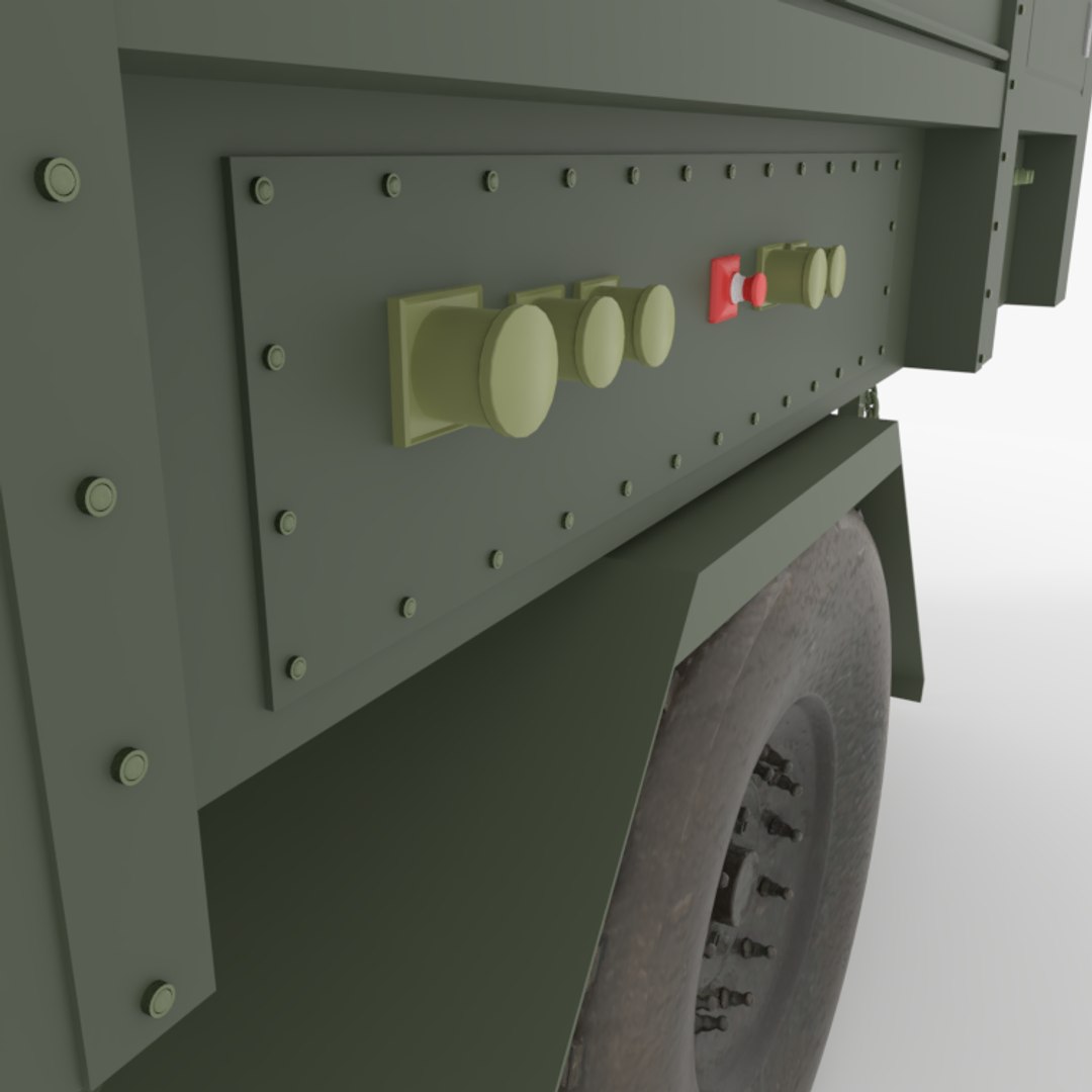 Trailer Military 3D Model - TurboSquid 1354331