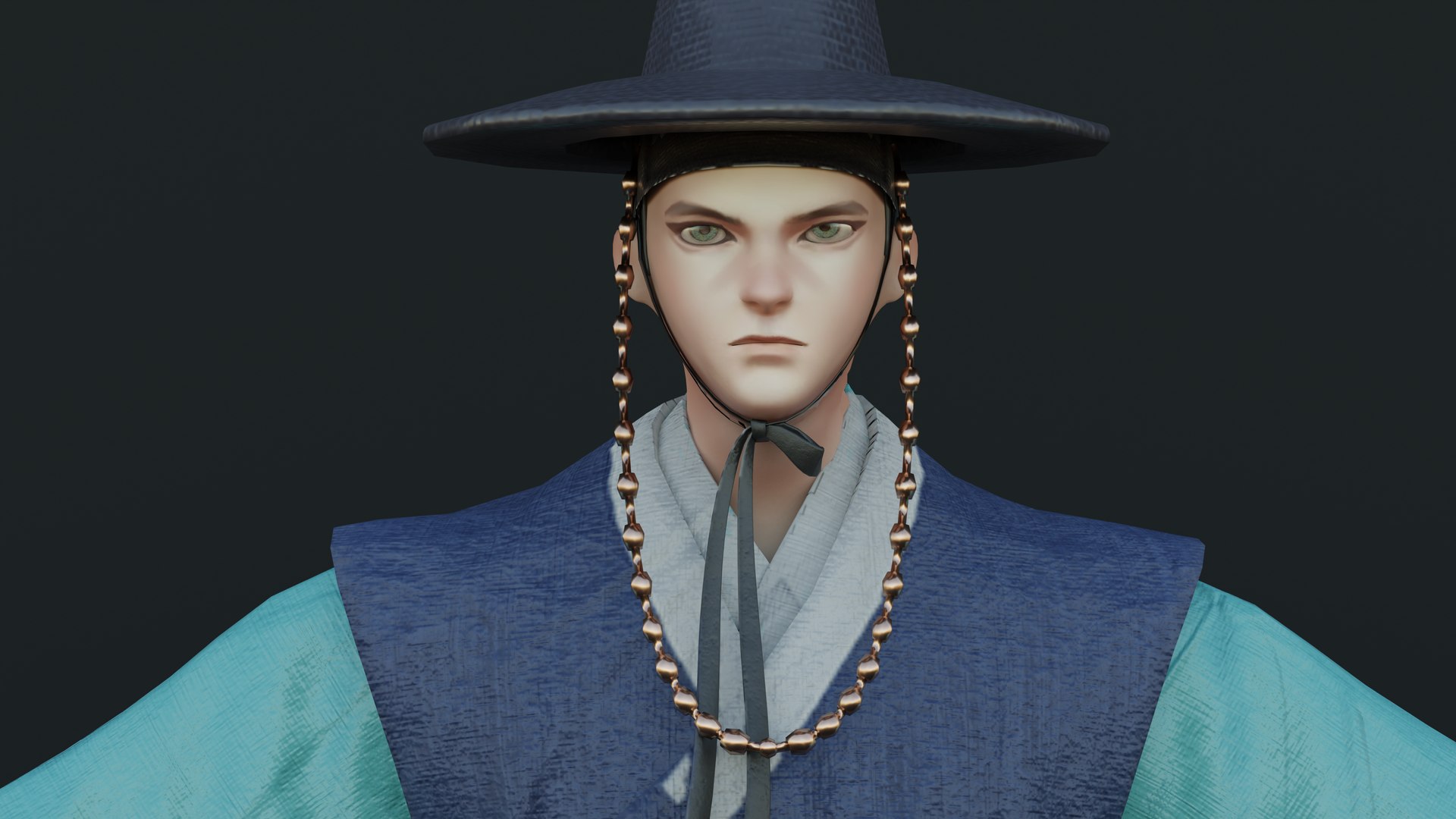 Korean Hanbok Men With Character 3D - TurboSquid 2234316