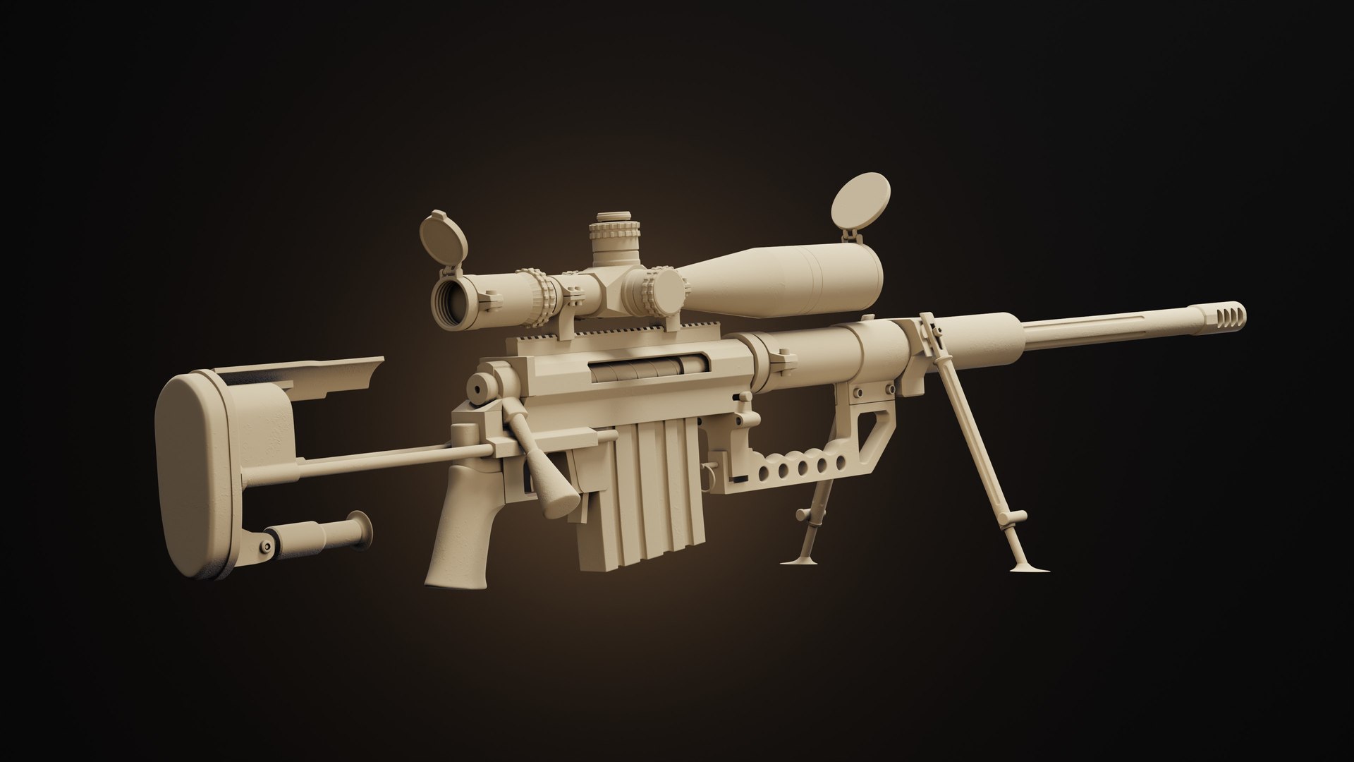 3D Rifle M200 Intervention Optic Sniper Model - TurboSquid 2127146