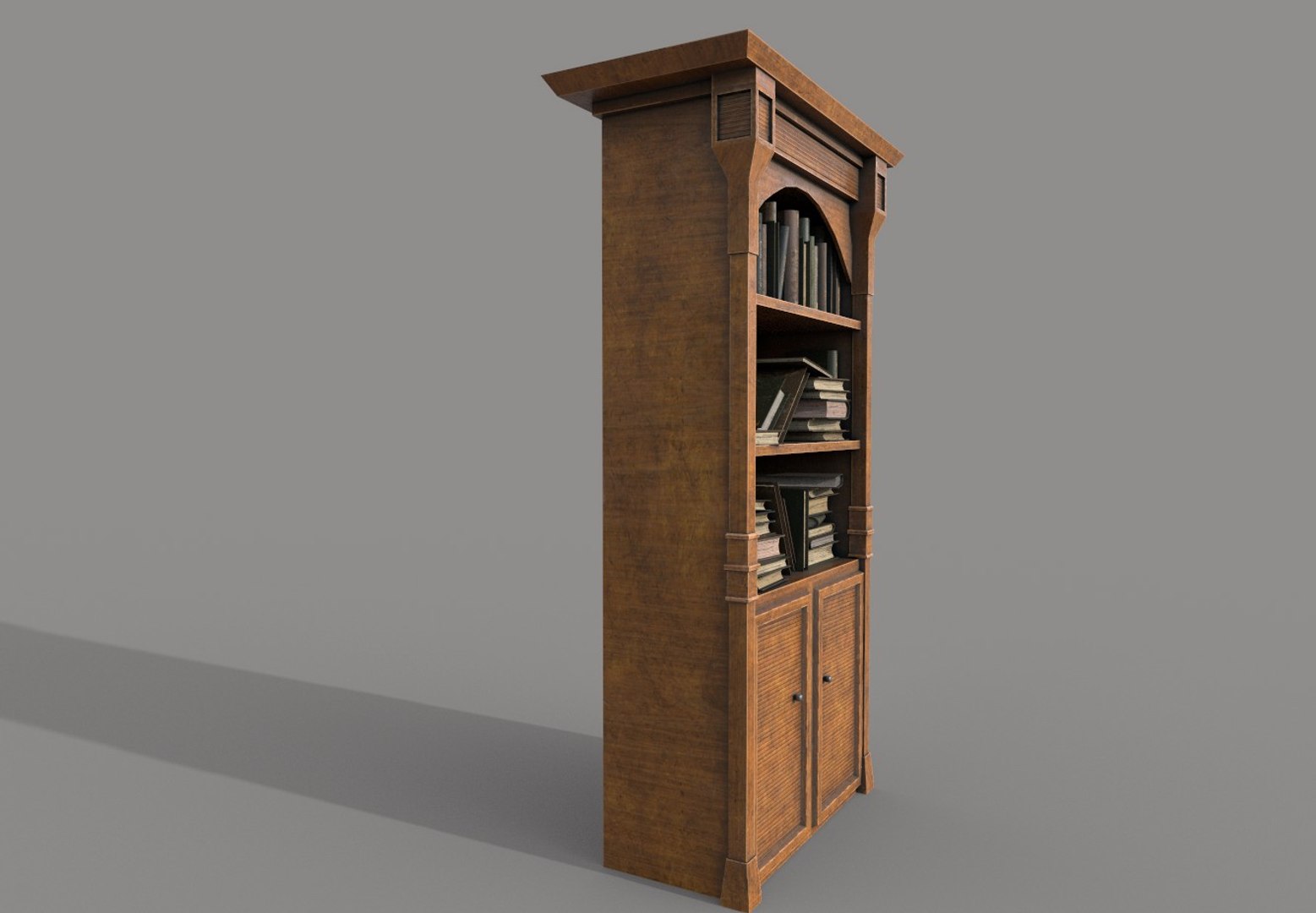 Medieval Bookshelf PBR Library 3D - TurboSquid 1734680