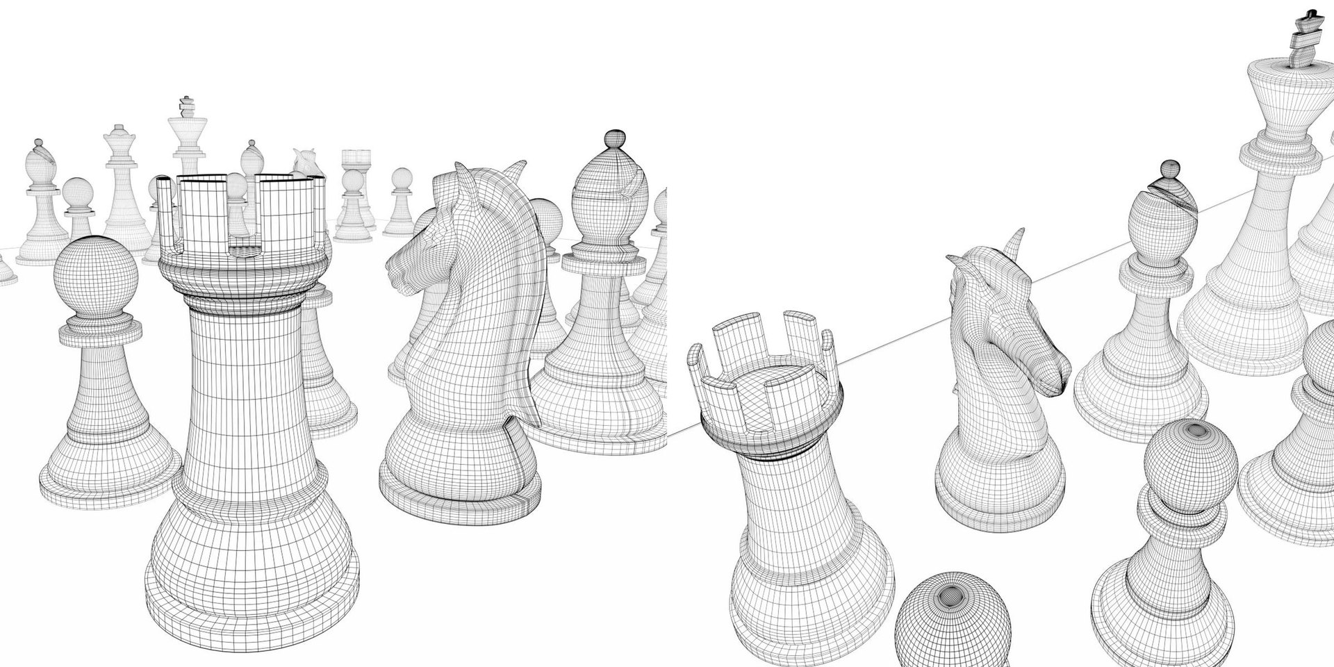 Chess Set 3D Model - TurboSquid 1483092