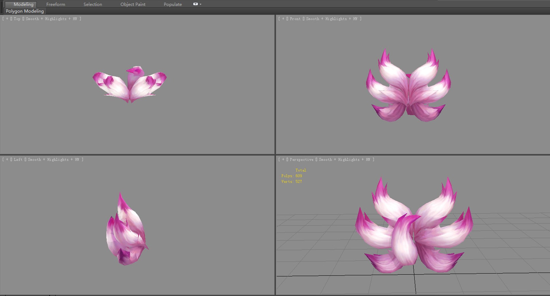 3D Cartoon Pink Fox Tail - TurboSquid 2104540
