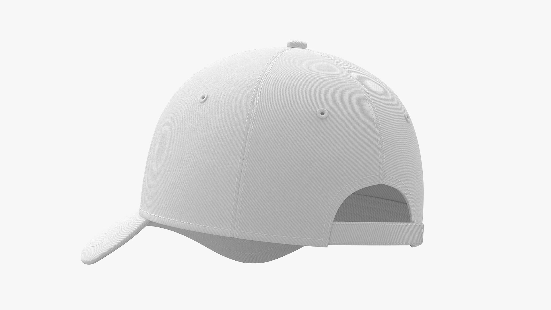 3D Baseball Cap White - TurboSquid 1414277