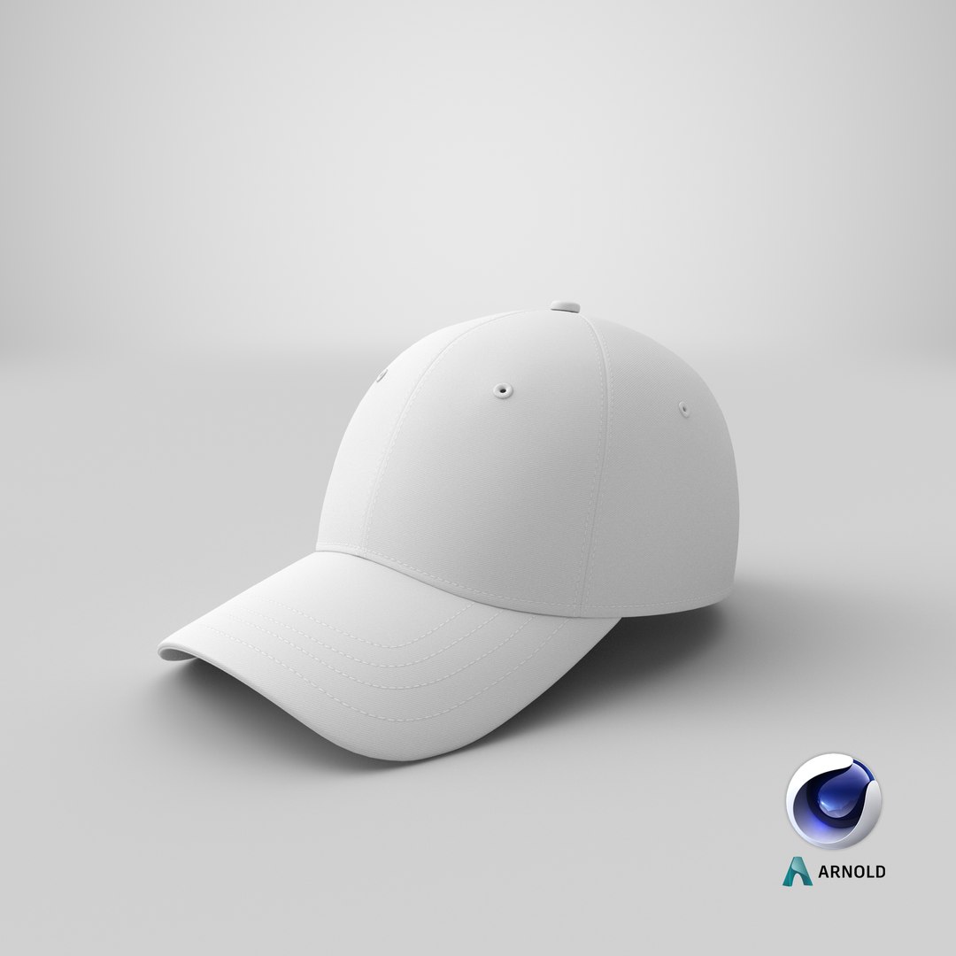 3D Baseball Cap White - TurboSquid 1414277