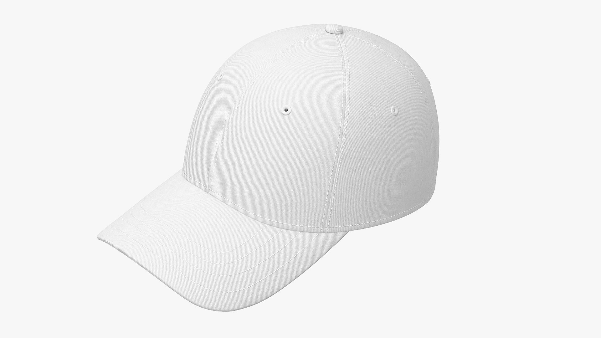 3D Baseball Cap White - TurboSquid 1414277