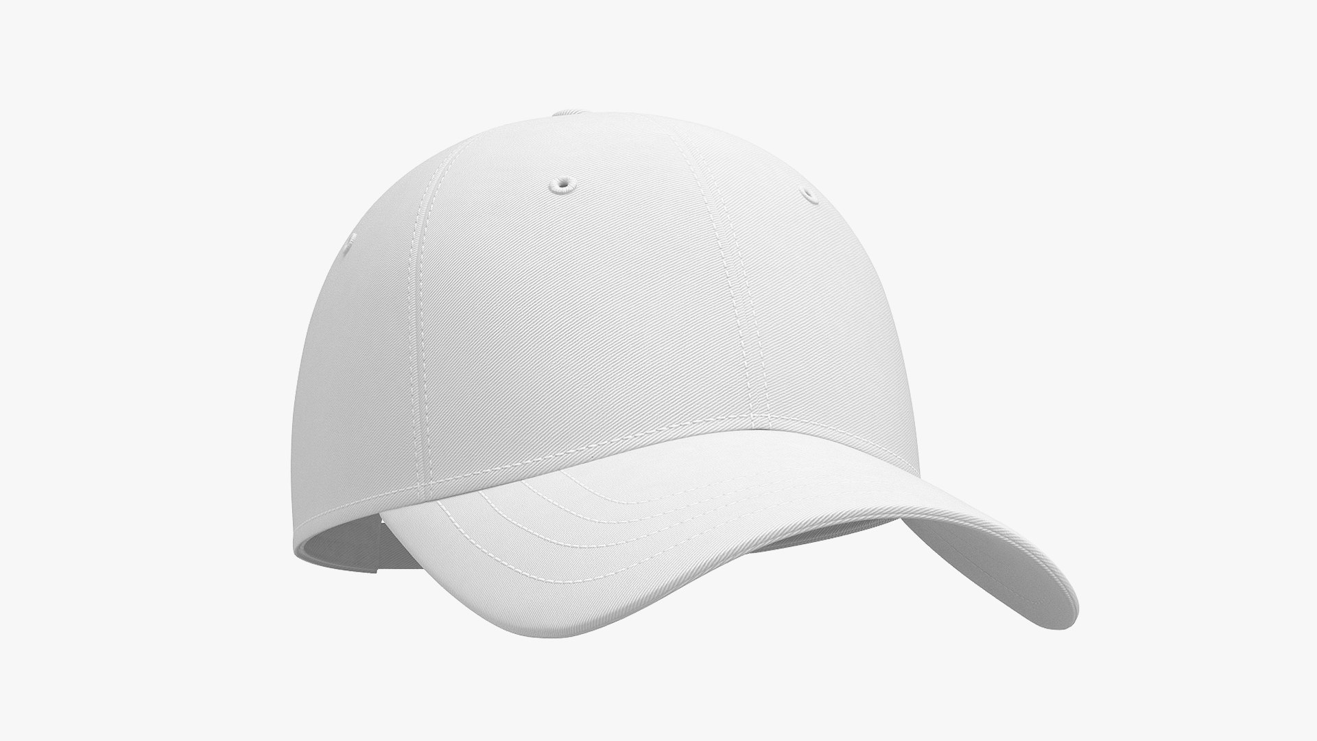 3D Baseball Cap White - TurboSquid 1414277