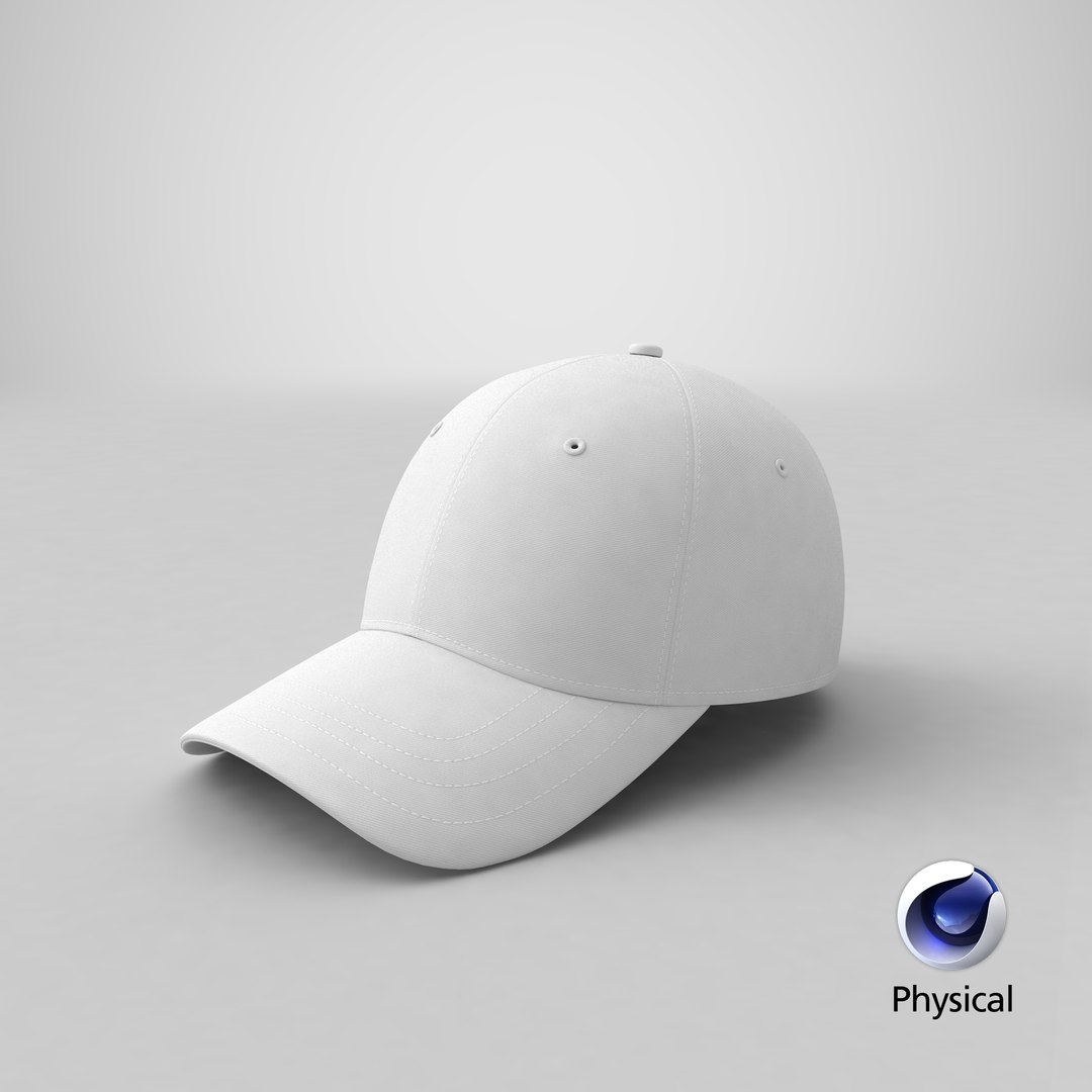 3D Baseball Cap White - TurboSquid 1414277