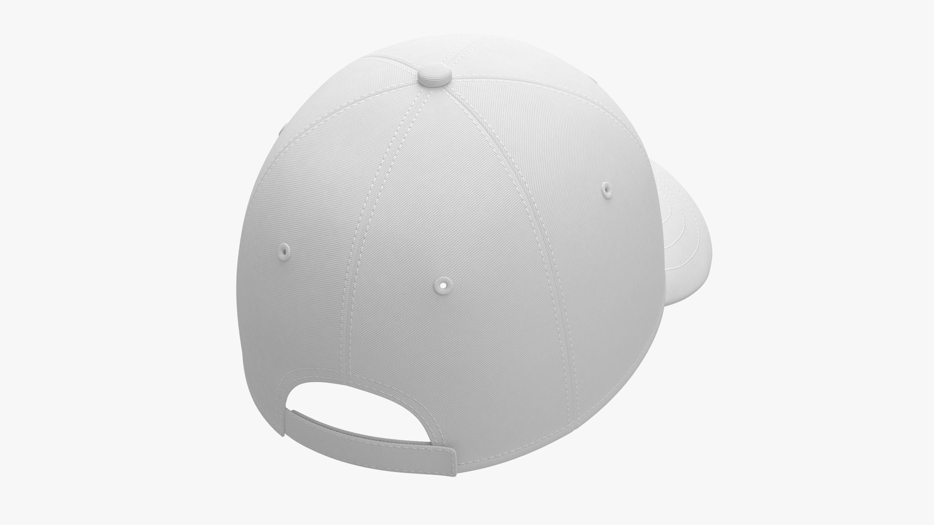 3D Baseball Cap White - TurboSquid 1414277