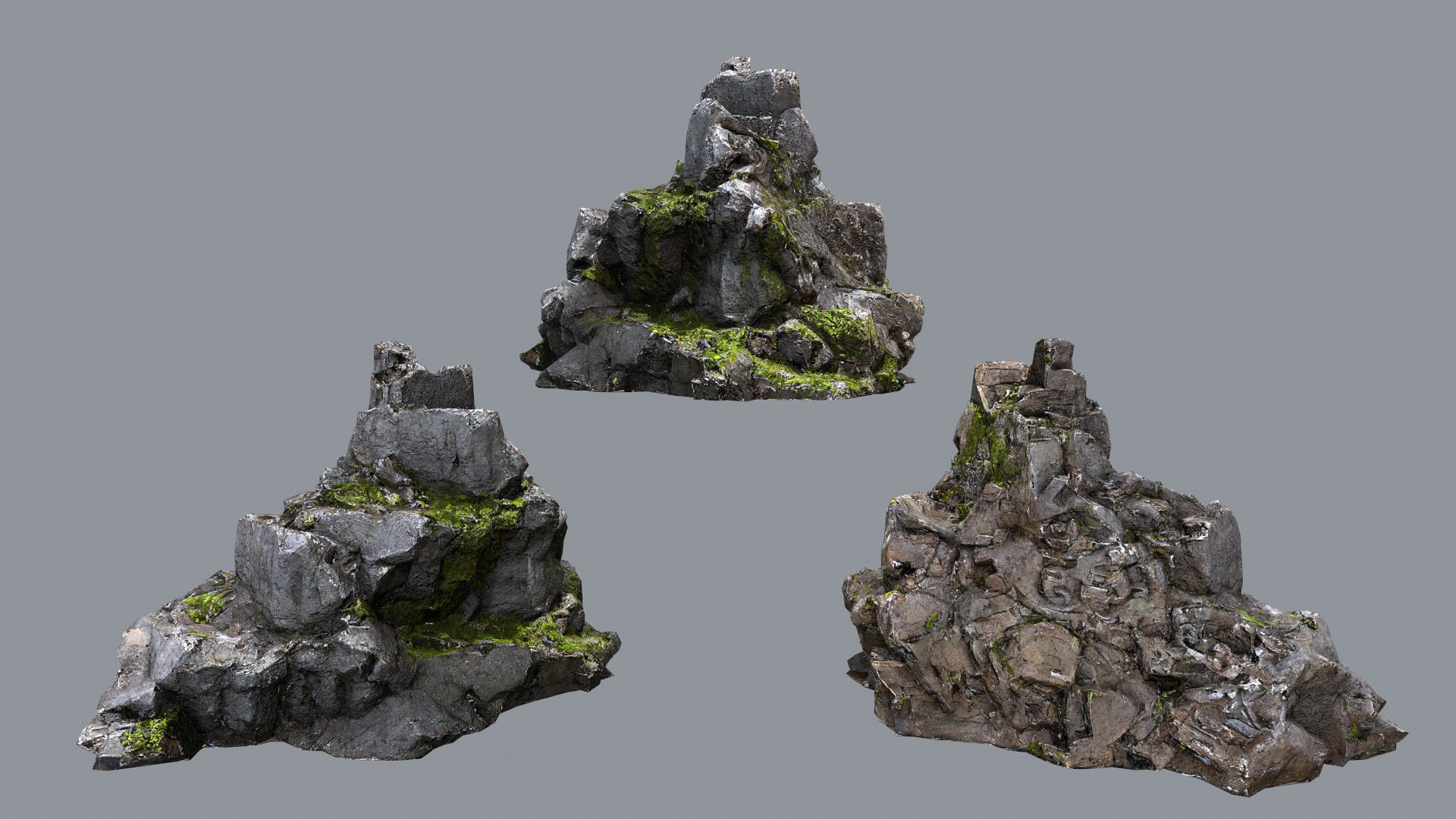 3D Model Maya Ruin Rocks - TurboSquid 2207353