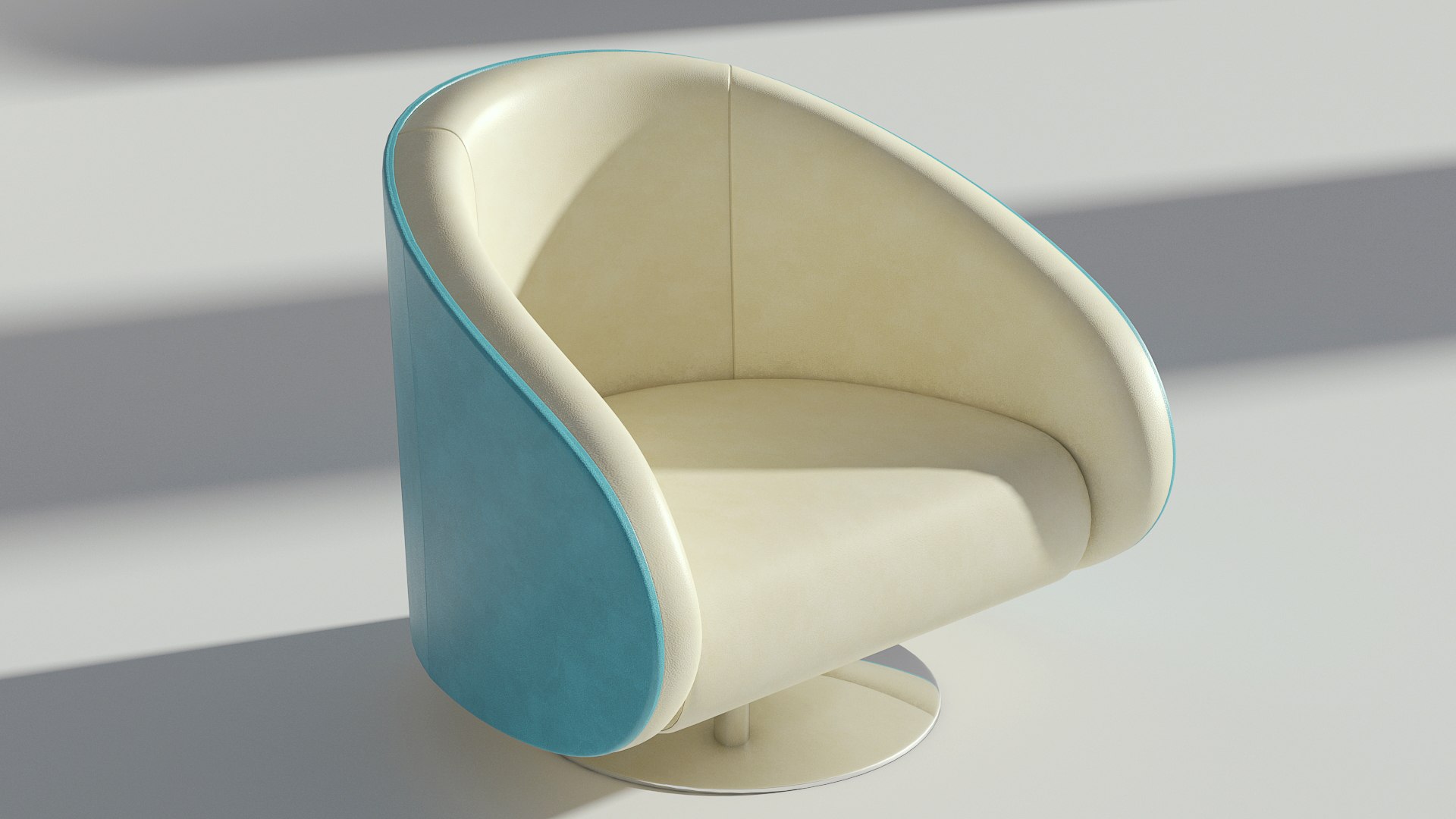 3D Leather Rotating Armchair Model - TurboSquid 1448962