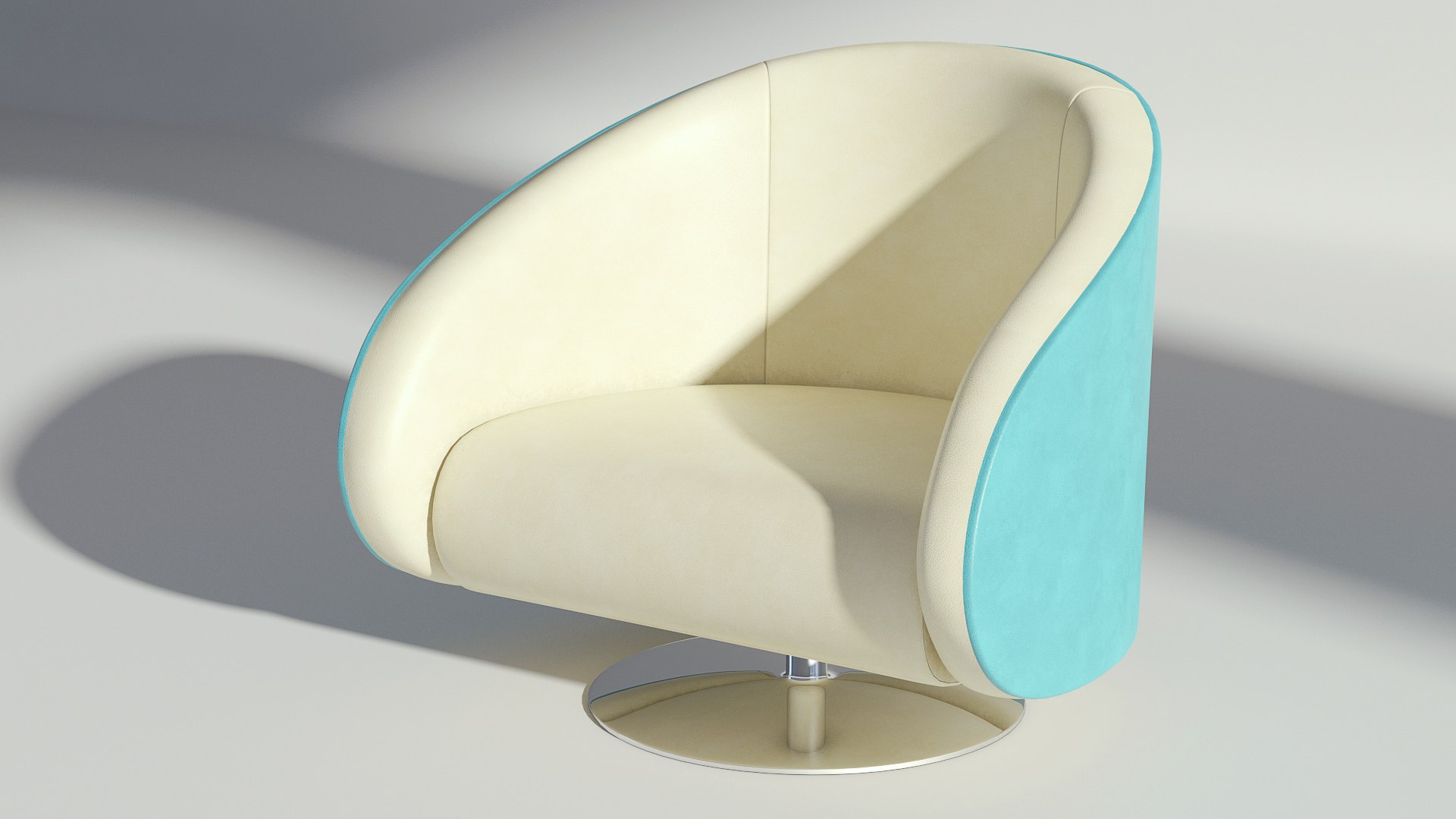 3D Leather Rotating Armchair Model - TurboSquid 1448962