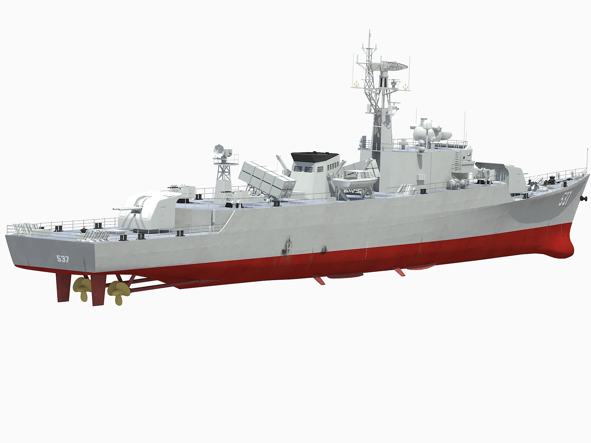 3D модель Zhoushan Type 053H2 Frigate - TurboSquid 1958582