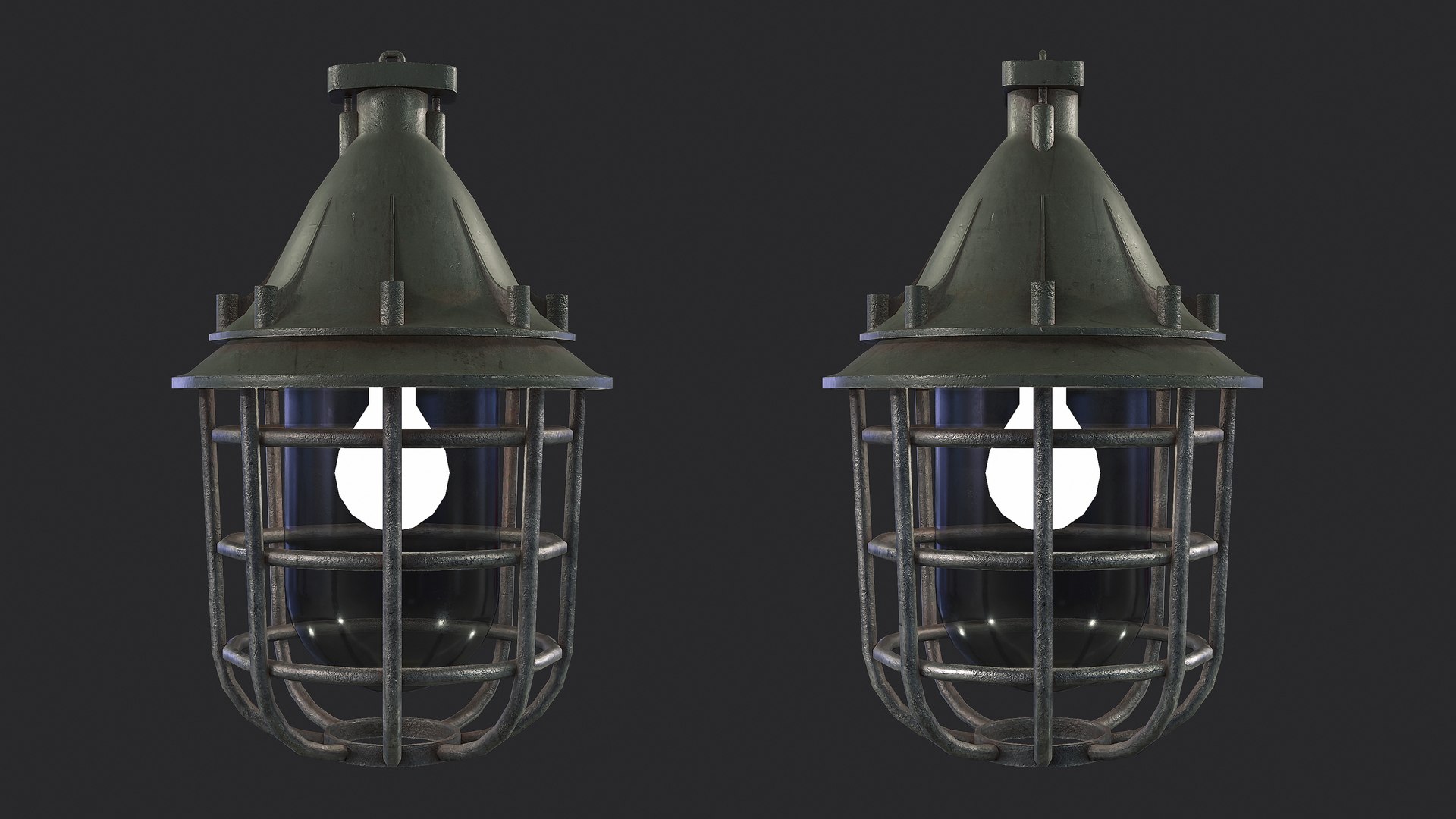 Pack Of 9 Bunker Light Model - TurboSquid 2006253