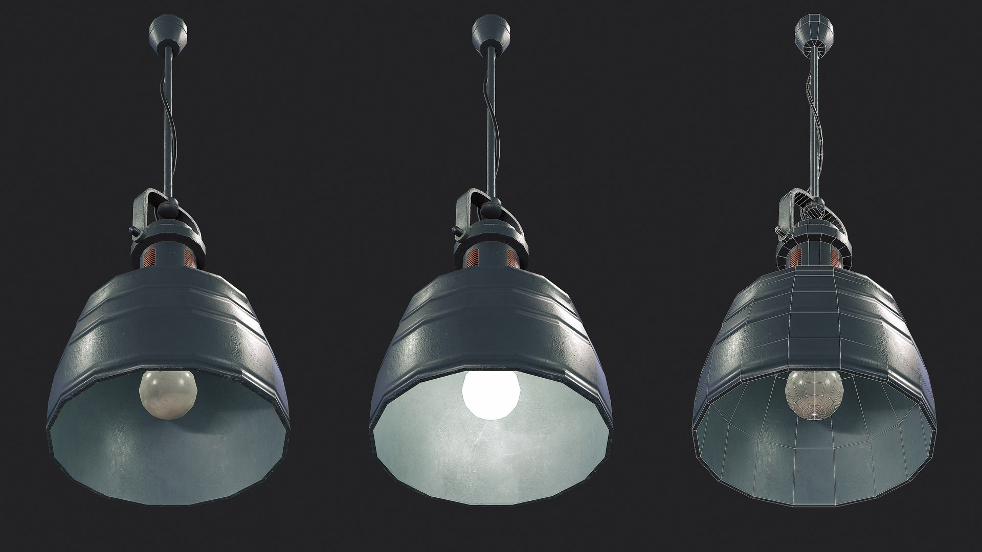 Pack Of 9 Bunker Light Model Turbosquid 2006253