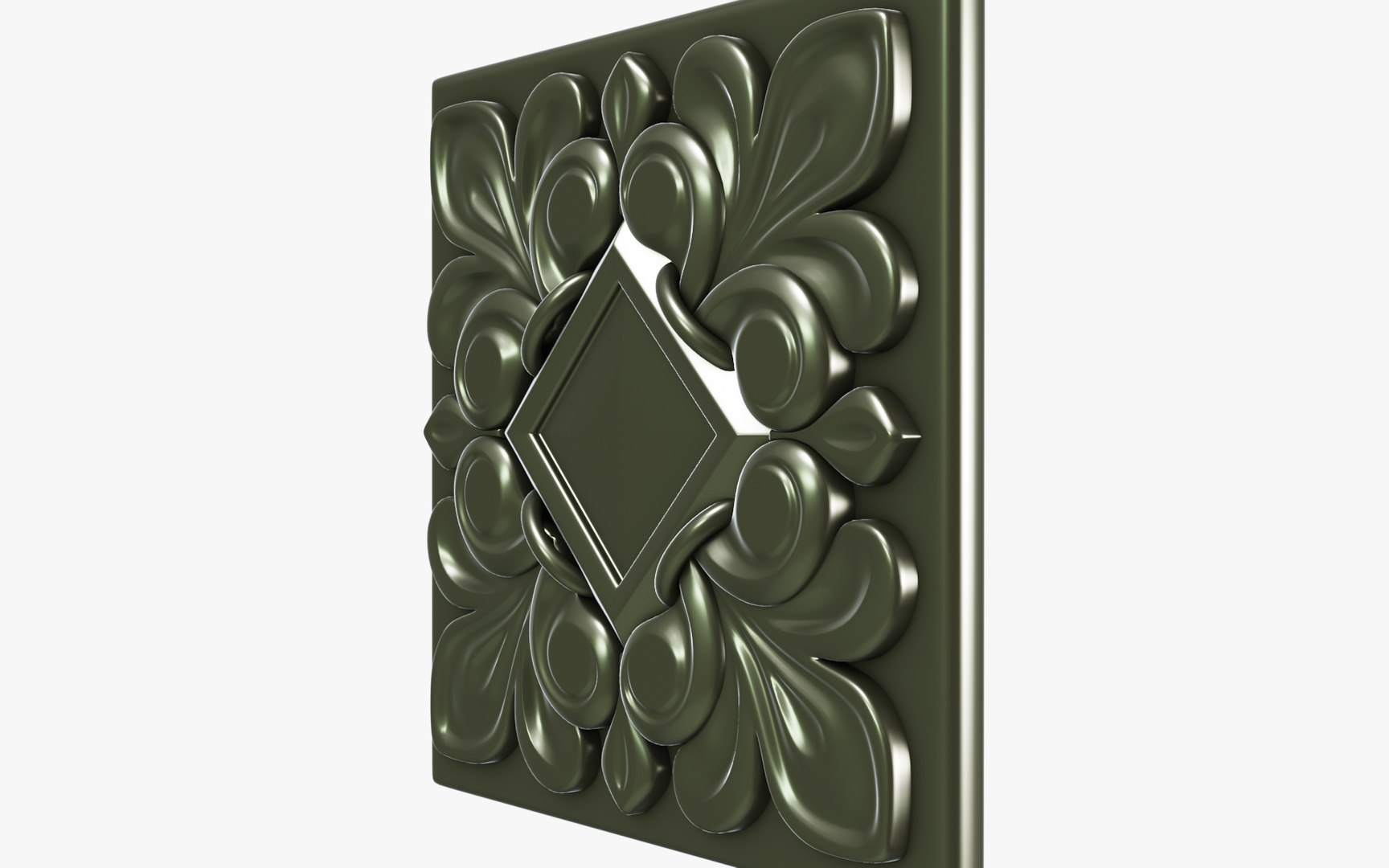 3D Model Square Decorative Molding - TurboSquid 2177903