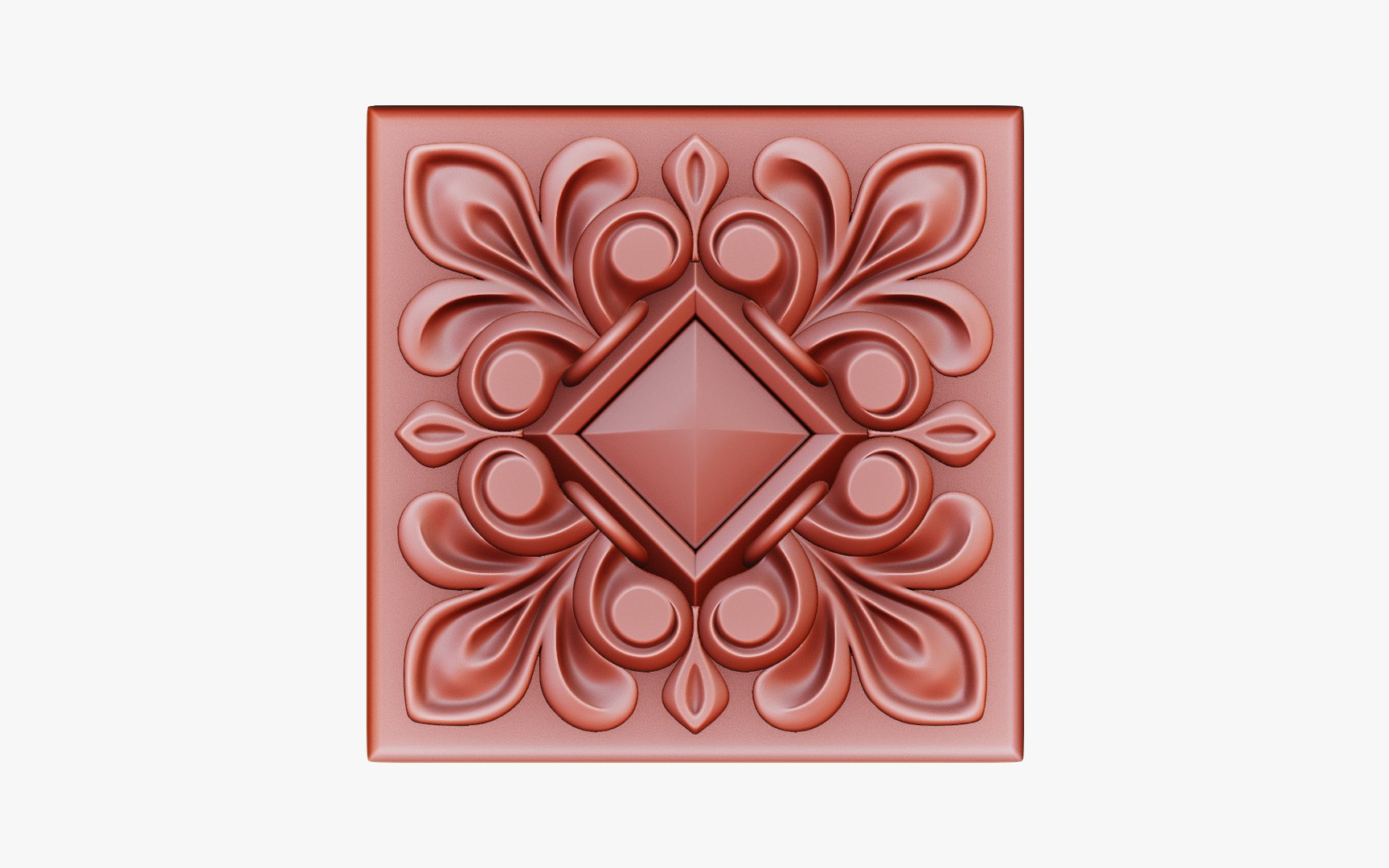 3D Model Square Decorative Molding - TurboSquid 2177903