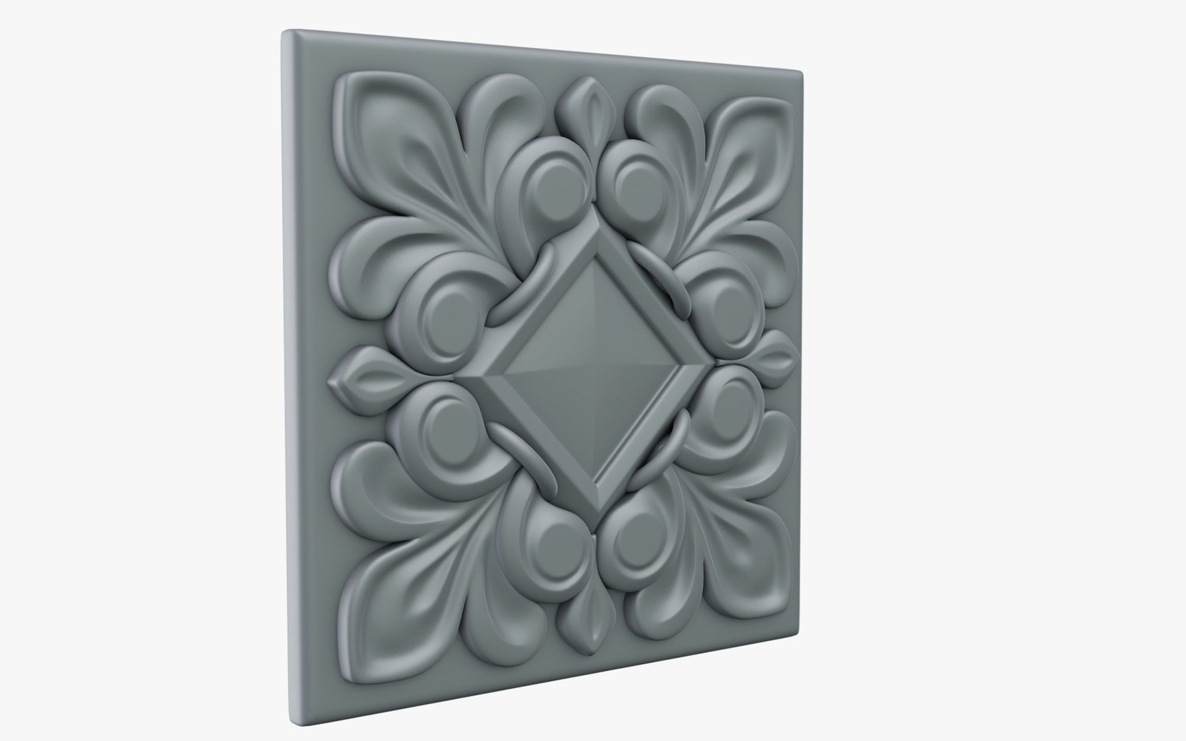 3D Model Square Decorative Molding - TurboSquid 2177903