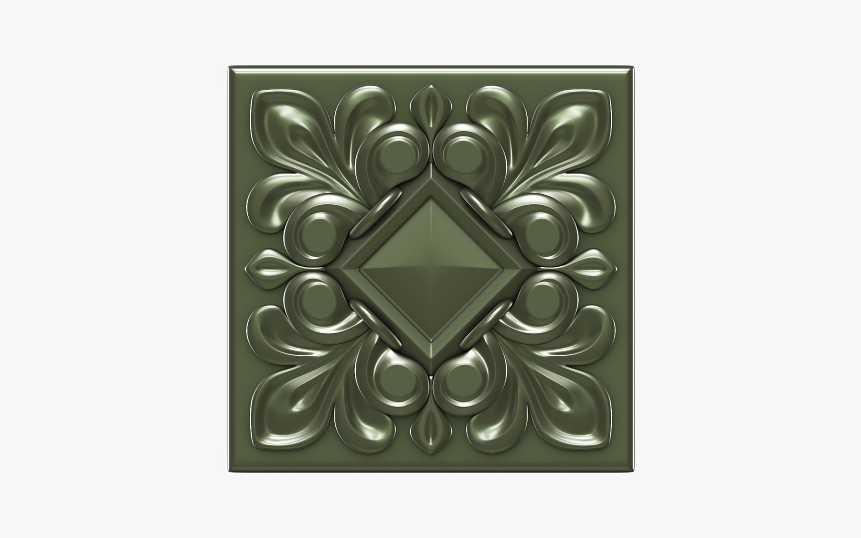 3D Model Square Decorative Molding - TurboSquid 2177903