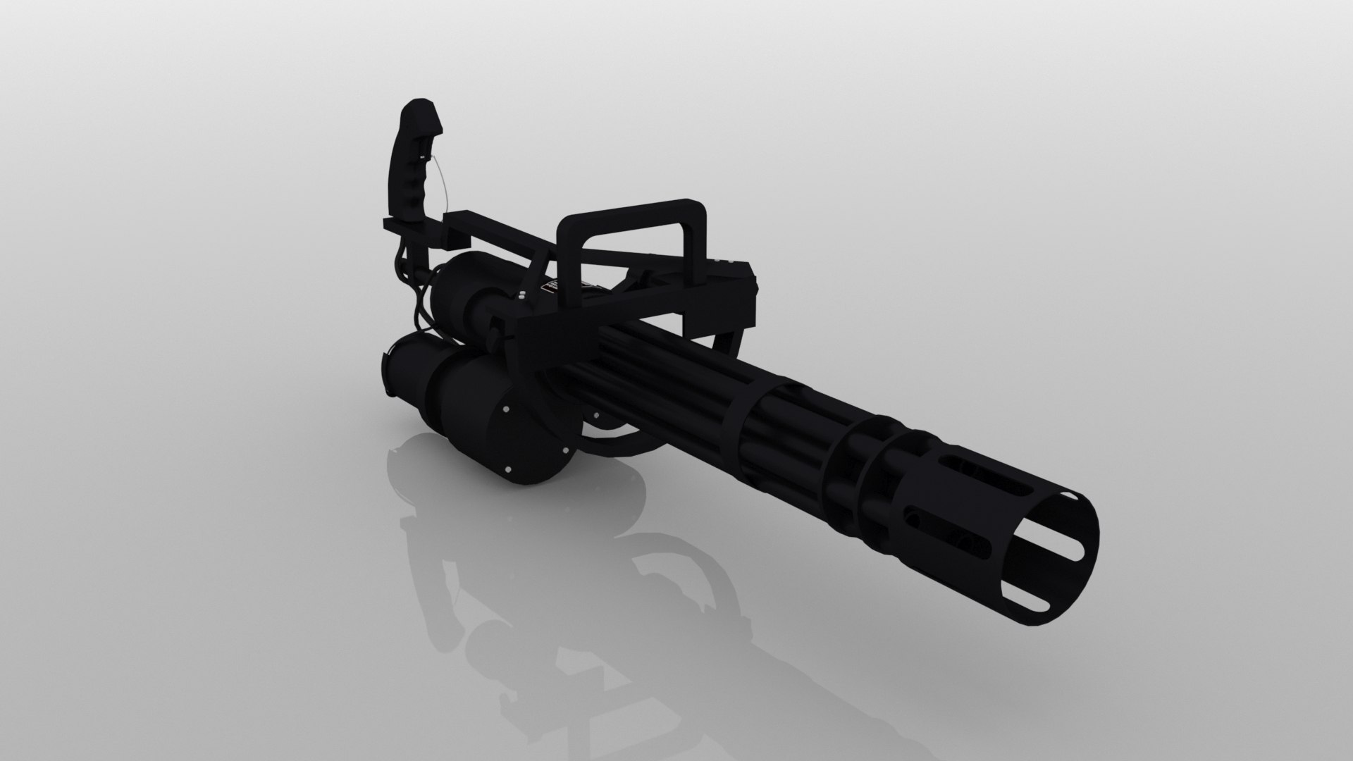 3d Model Classic M134 Minigun