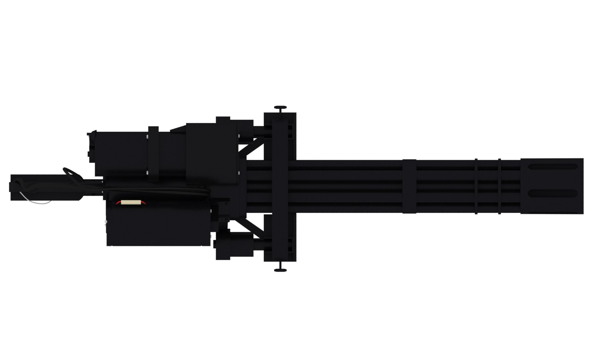 3d Model Classic M134 Minigun