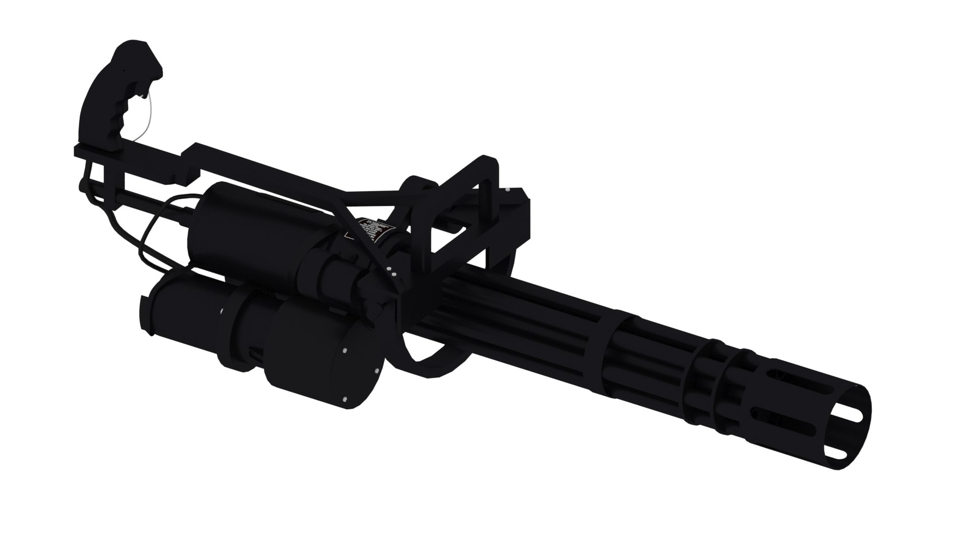 3d Model Classic M134 Minigun