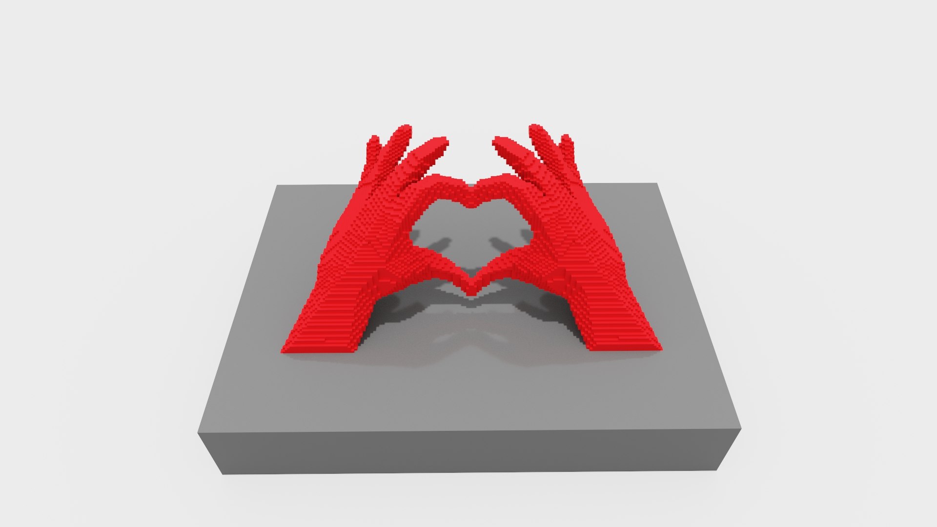 Love Hand Sculpture 3D Model - TurboSquid 1853969