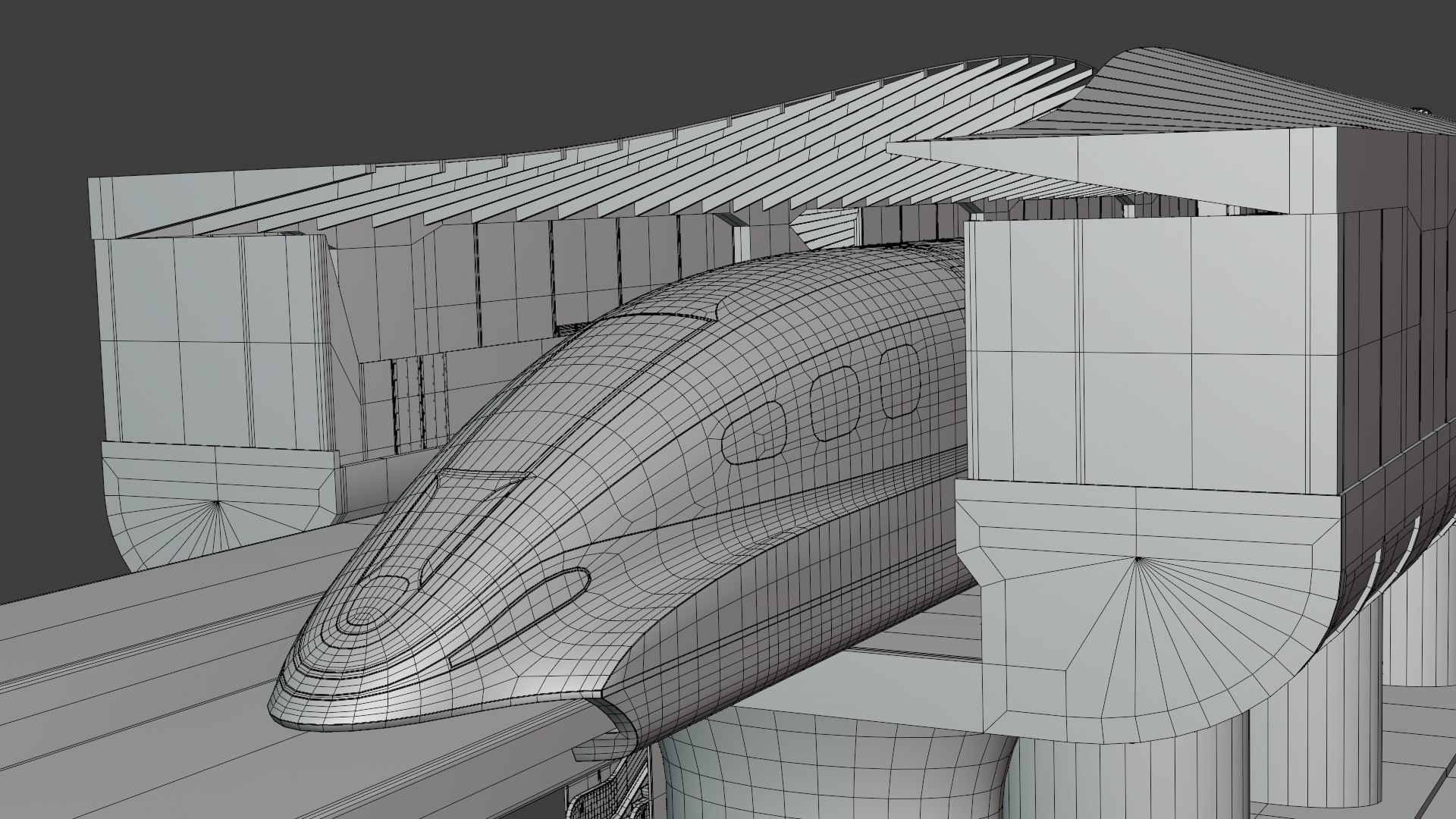 Maglev station 2024 3D model - TurboSquid 2172495