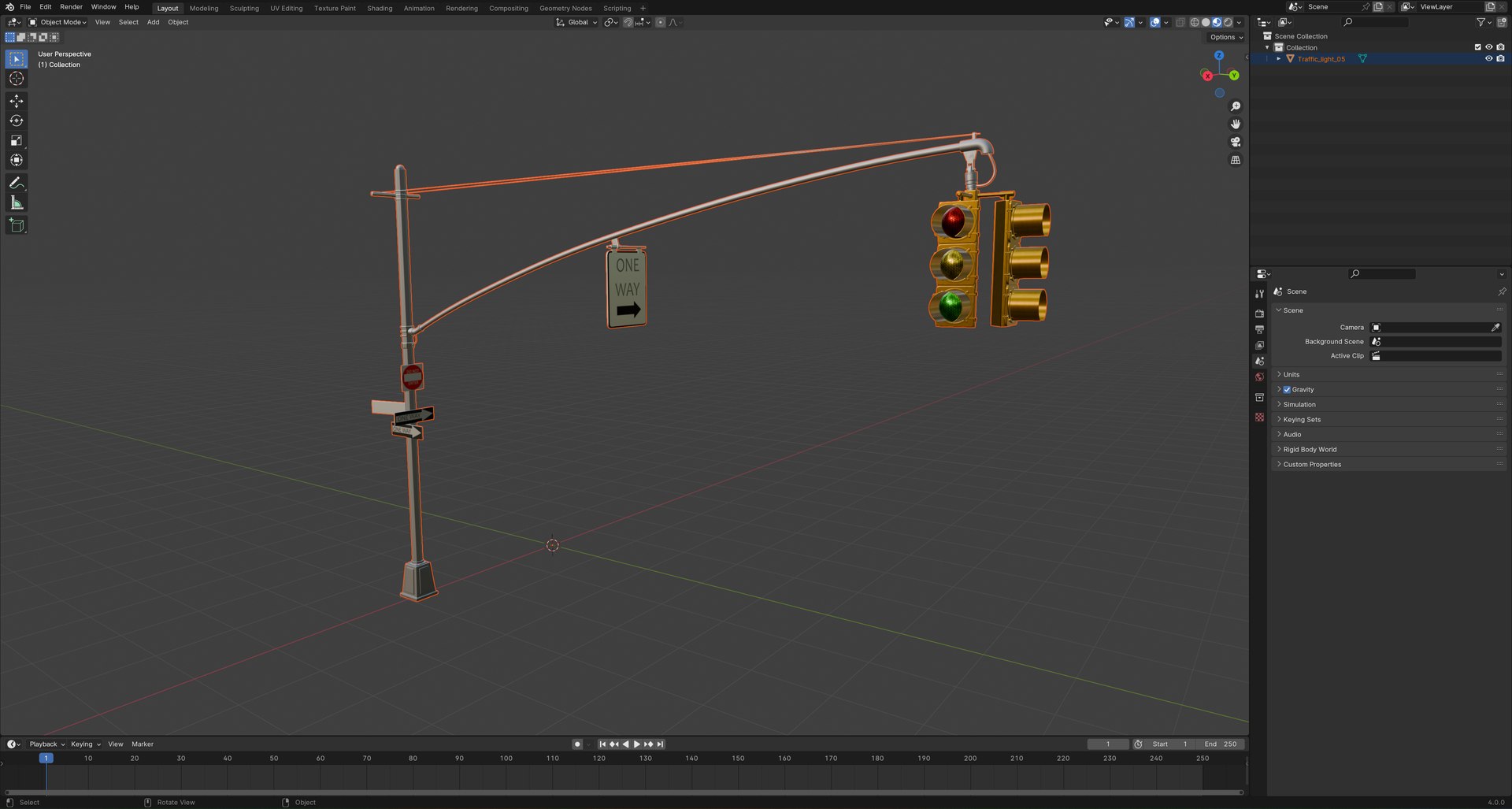 3D Traffic Light 02 - TurboSquid 2275191