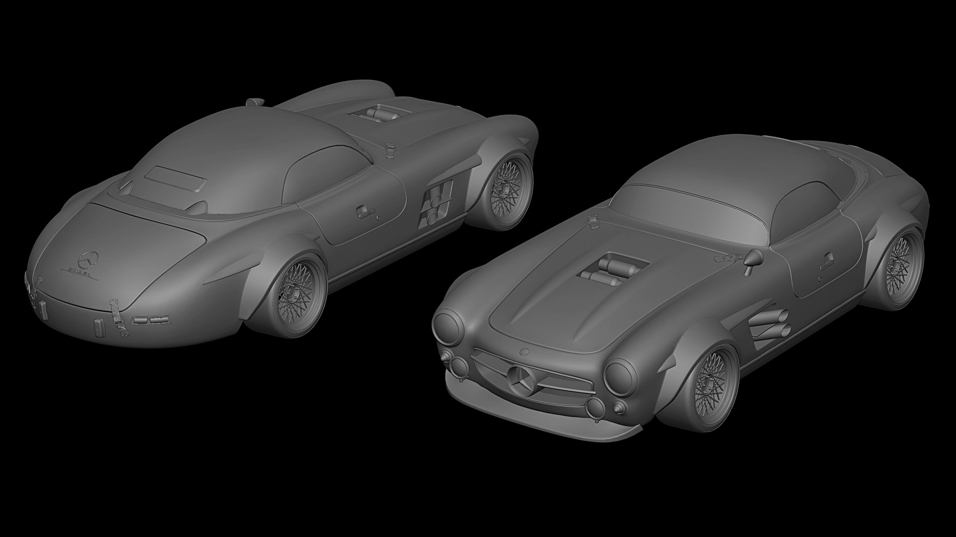 Mercedes-Benz 300 SL Widebody 3D Model - TurboSquid 2248489